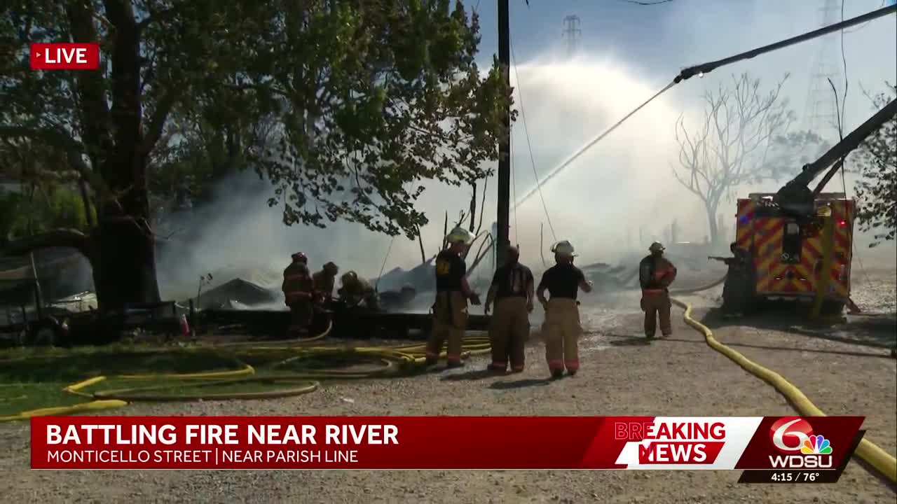 Fire near the New Orleans/Jefferson Parish line under control