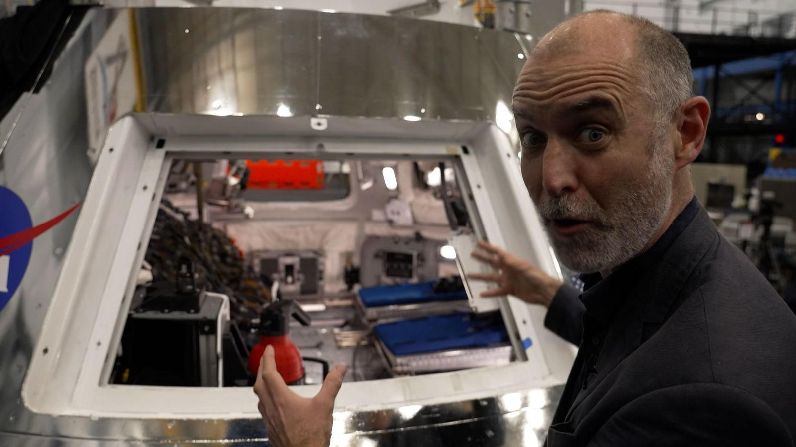 'It's tiny!': Sky News gets a look inside Artemis II capsule