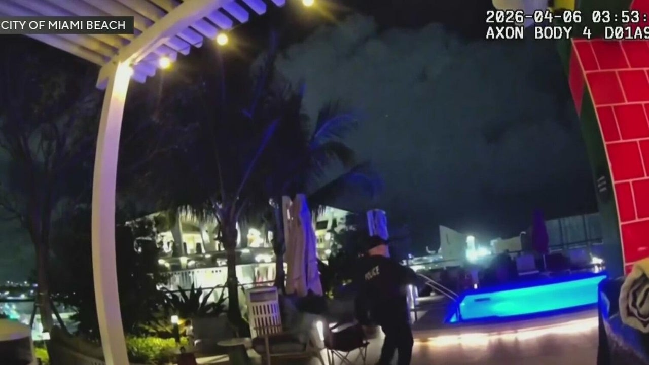 Bodycam video shows officers negociating with a man at a Miami Beach ...