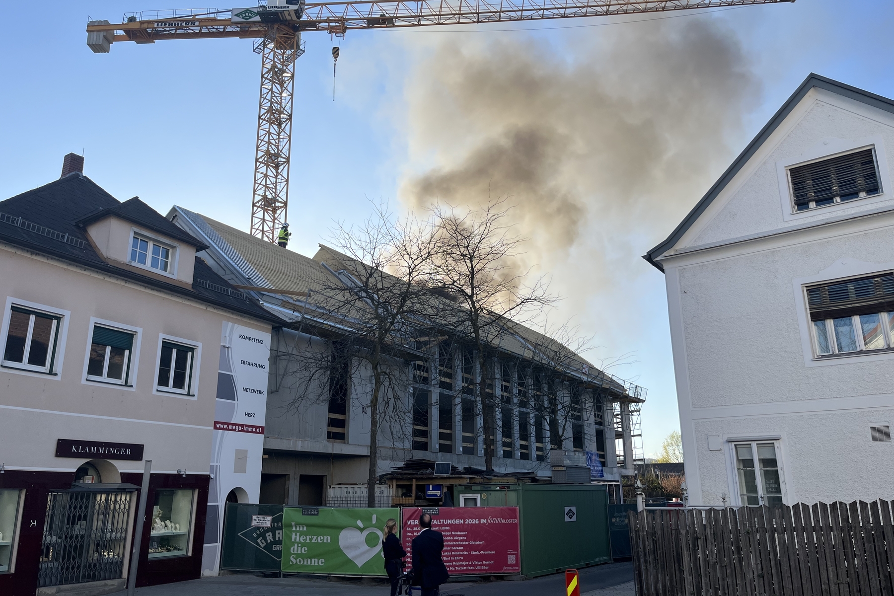 Explosion in Gleisdorf entfachte Brand in der Innenstadt