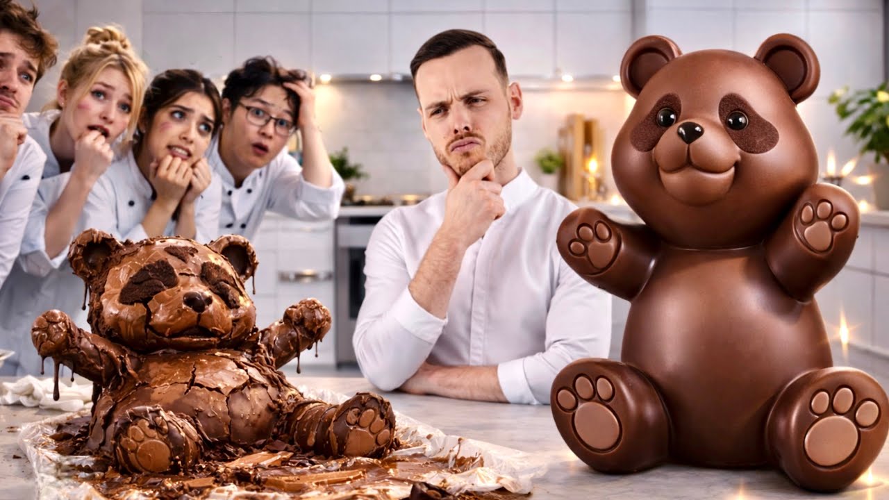 I challenged my students to recreate my giant chocolate panda?