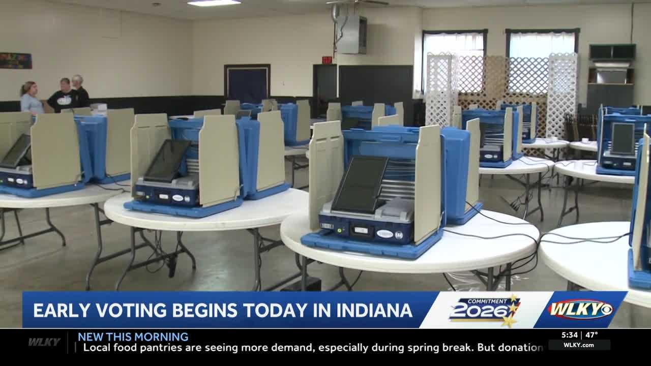 Early voting gets underway ahead of Indiana primary election