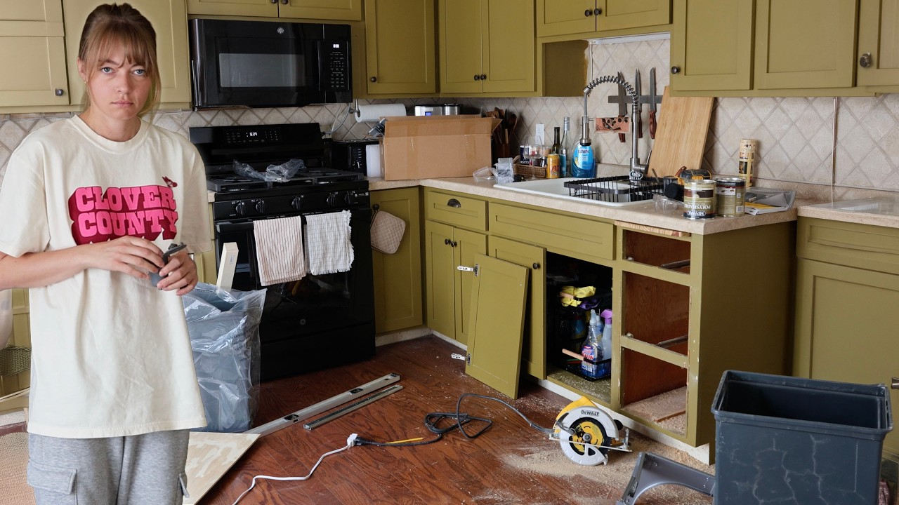 Transforming my kitchen with power tools! 🔧