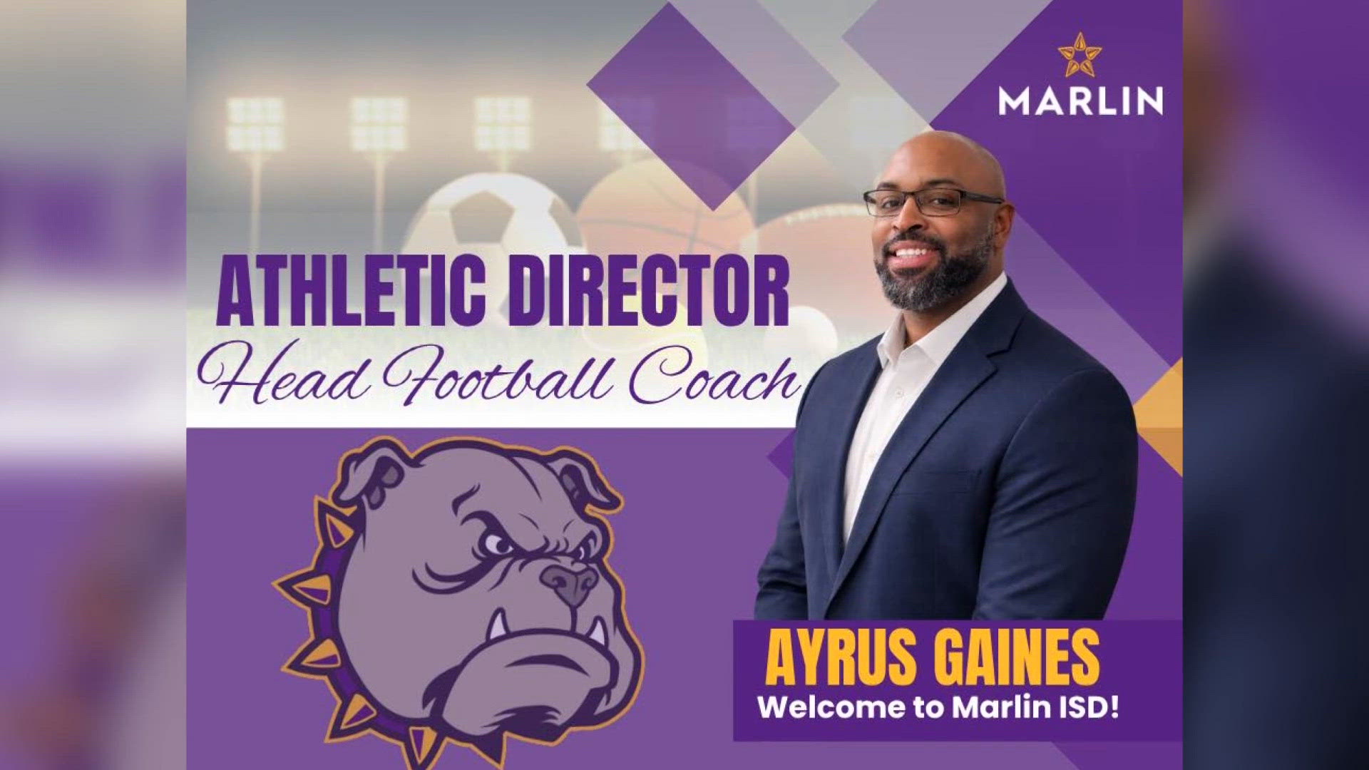 Marlin ISD announces new AD and head football coach