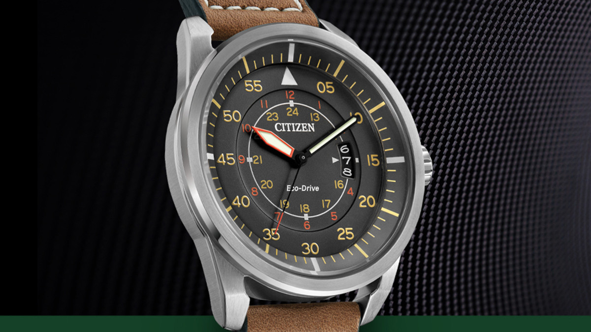 Citizens Handsome Eco-Drive Avion Watch Is Over 40% Off Right Now