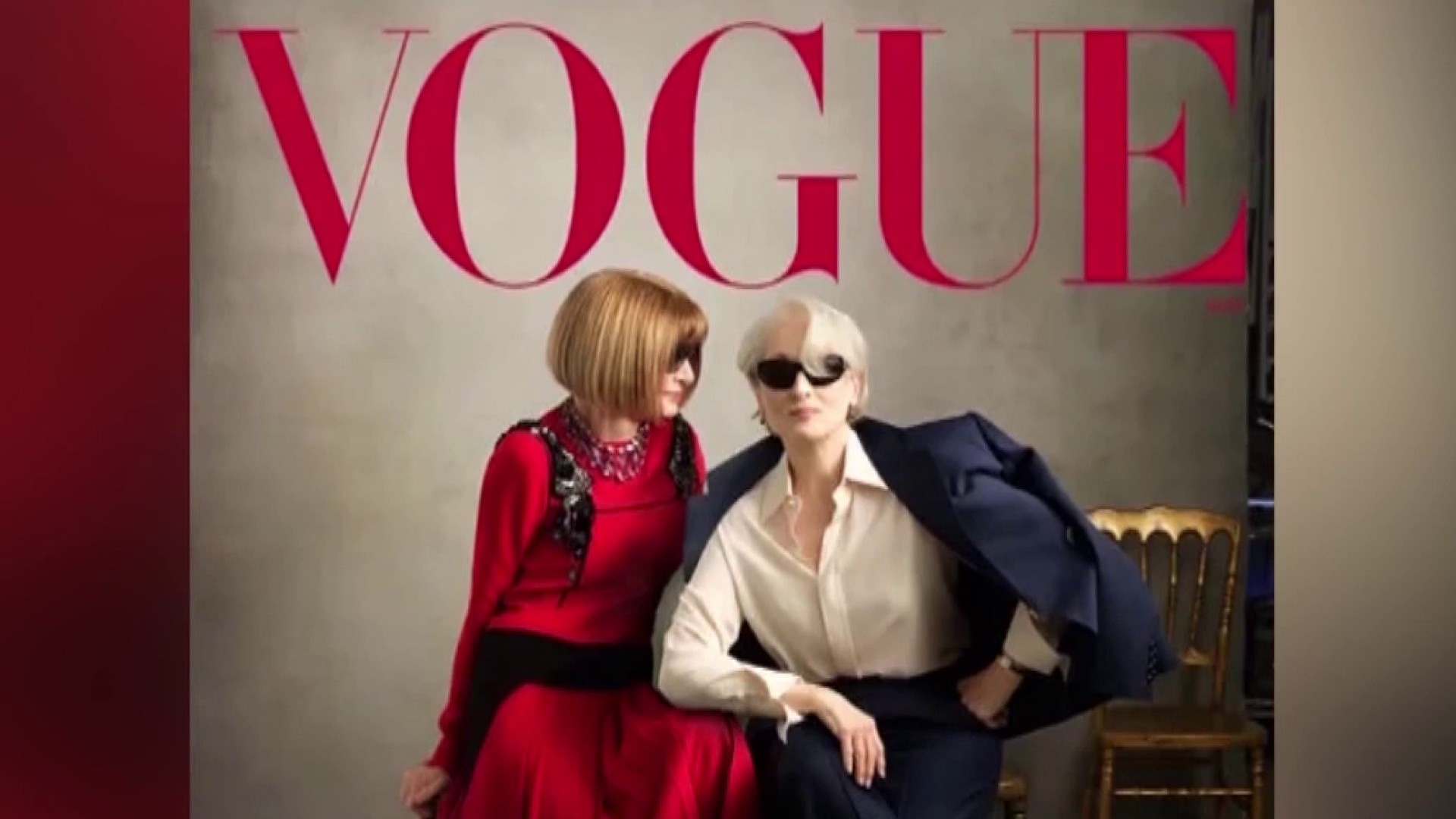 Anna Wintour appears alongside Meryl Streep on the cover of Vogue ahead ...