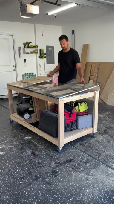 The sacrificial bench top is my favorite part of this assembly table