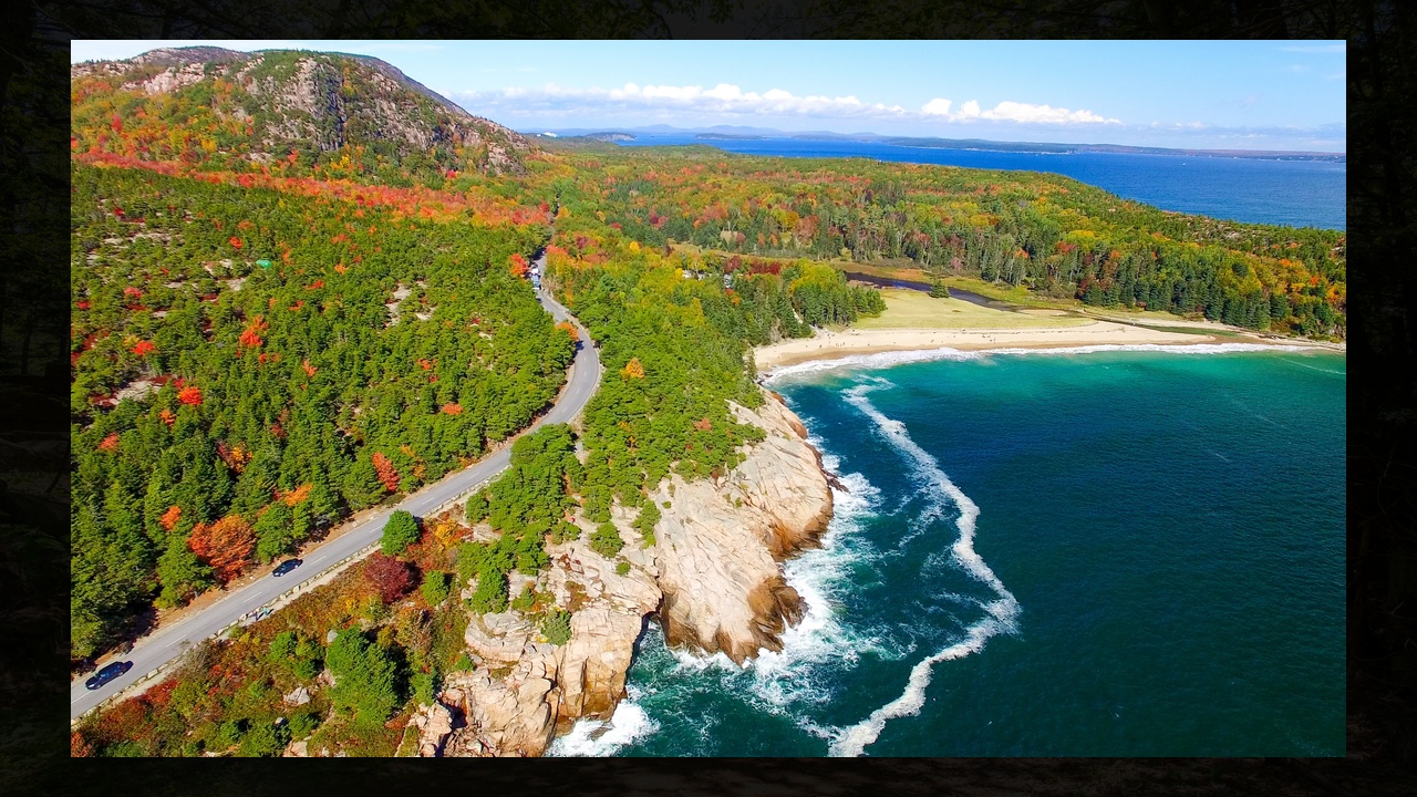 Maine has a national park where you can stand on a cliff and watch the ...