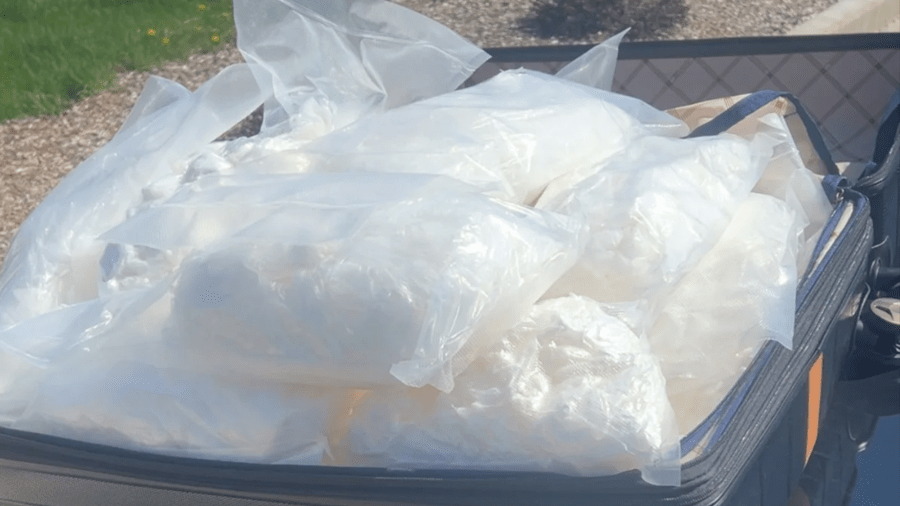 ISP seized 100 pounds of meth near Bloomington