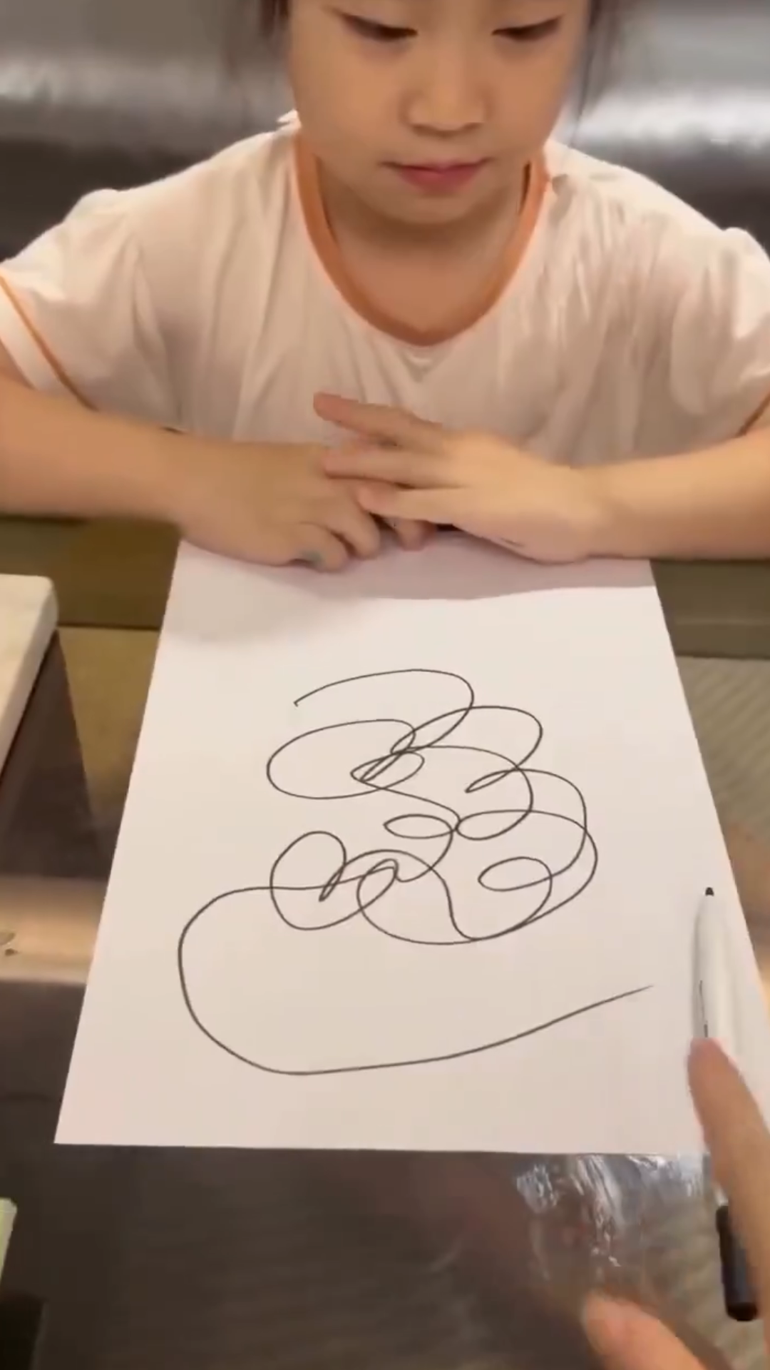 This kid can turn random scribbles into amazing pieces of artwork
