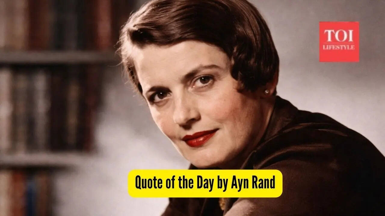 Quote of the day by Ayn Rand, "A creative man is motivated by the ...