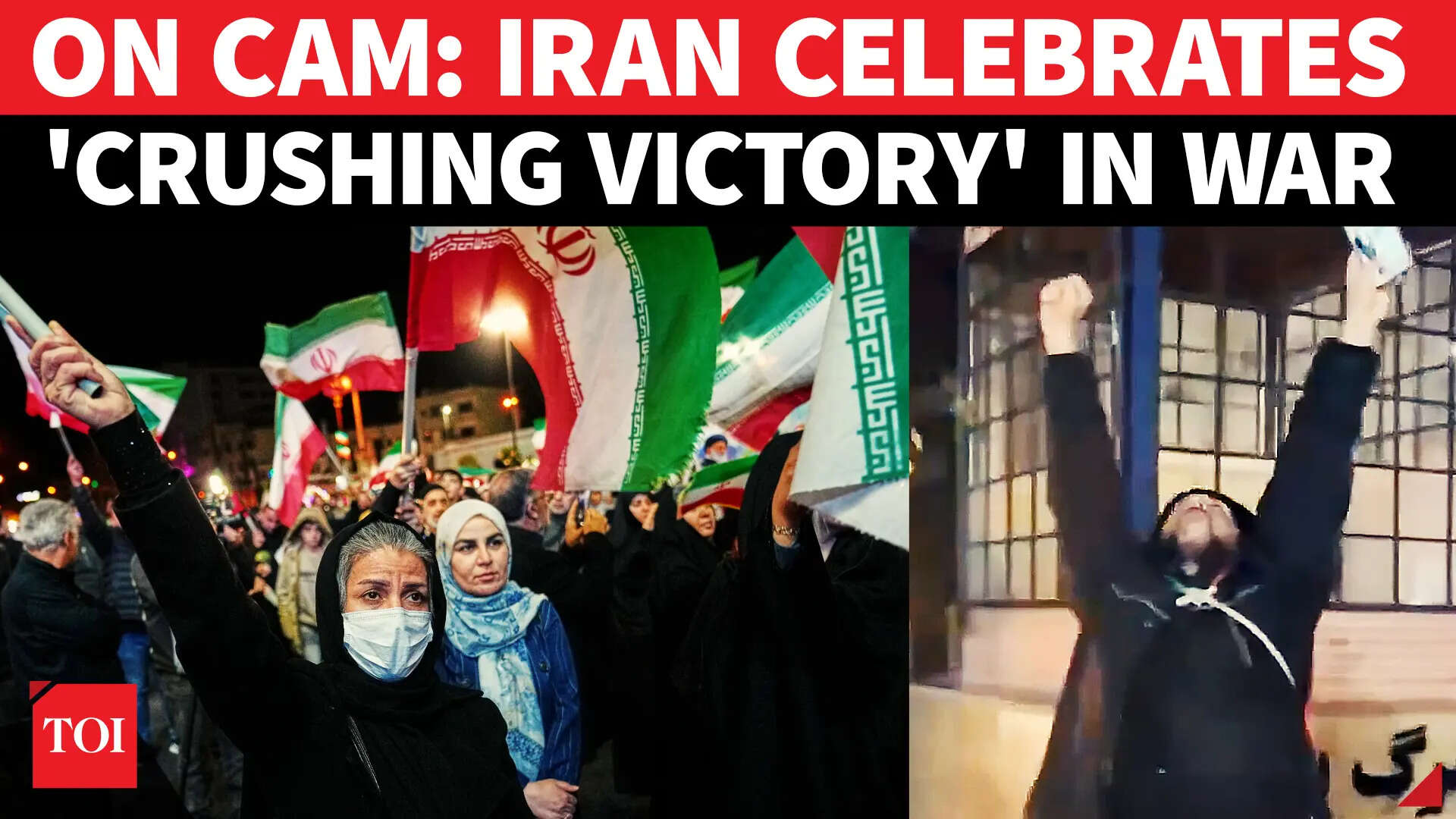 'America-Israel crushed': Iran erupts in celebrations; thousands on ...