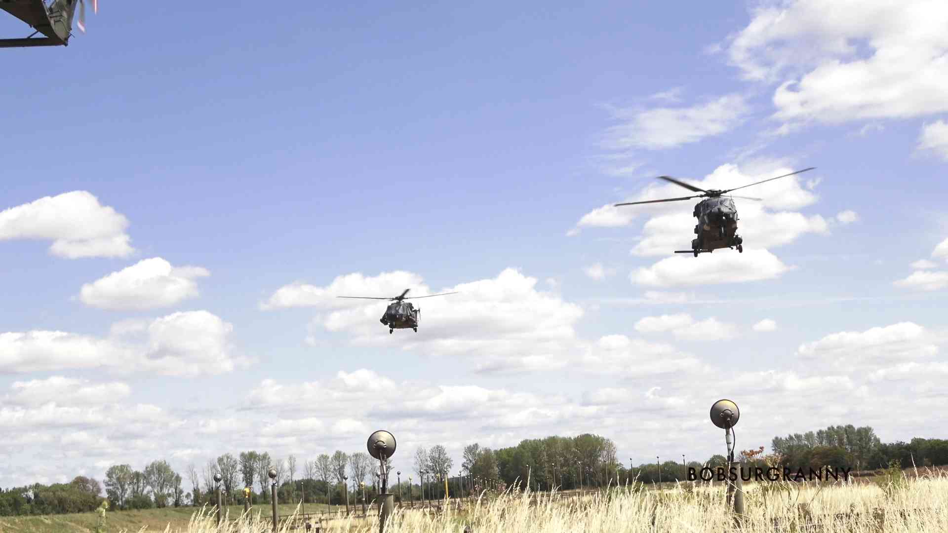Watch this German Air Force NH90 trio tear overhead - "That was ...