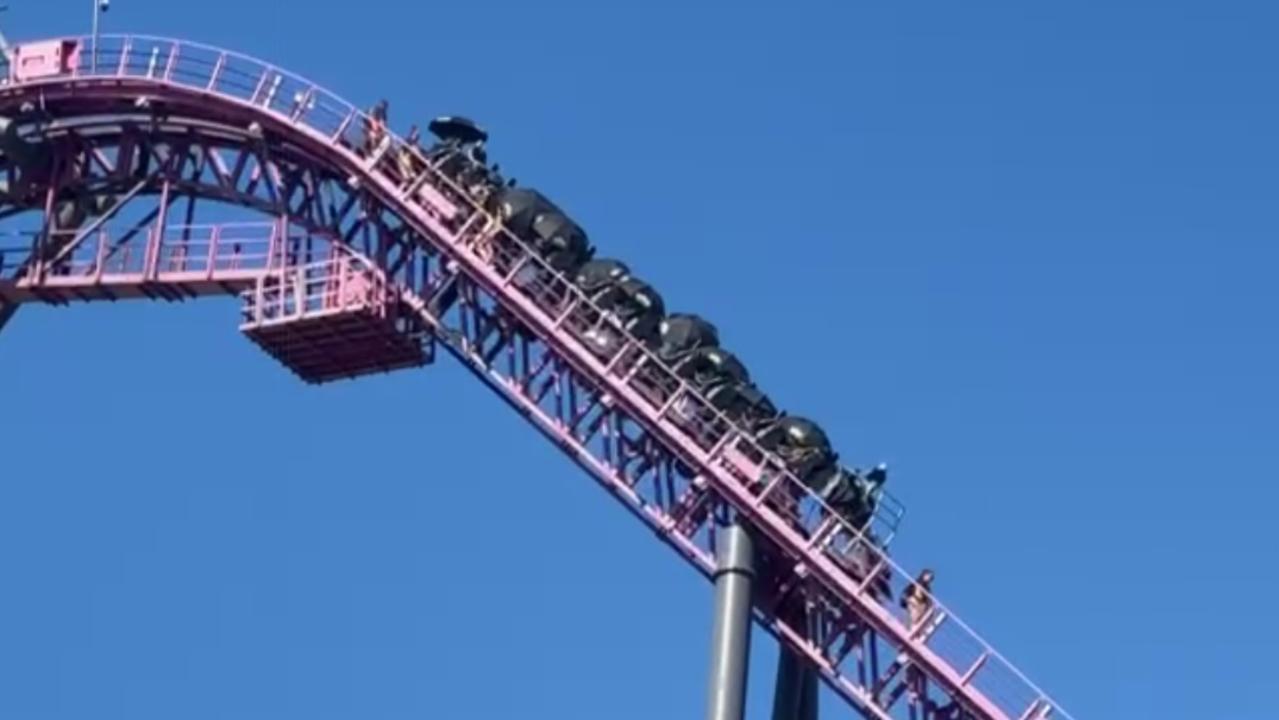 Major Aussie theme park ride stalls mid-track