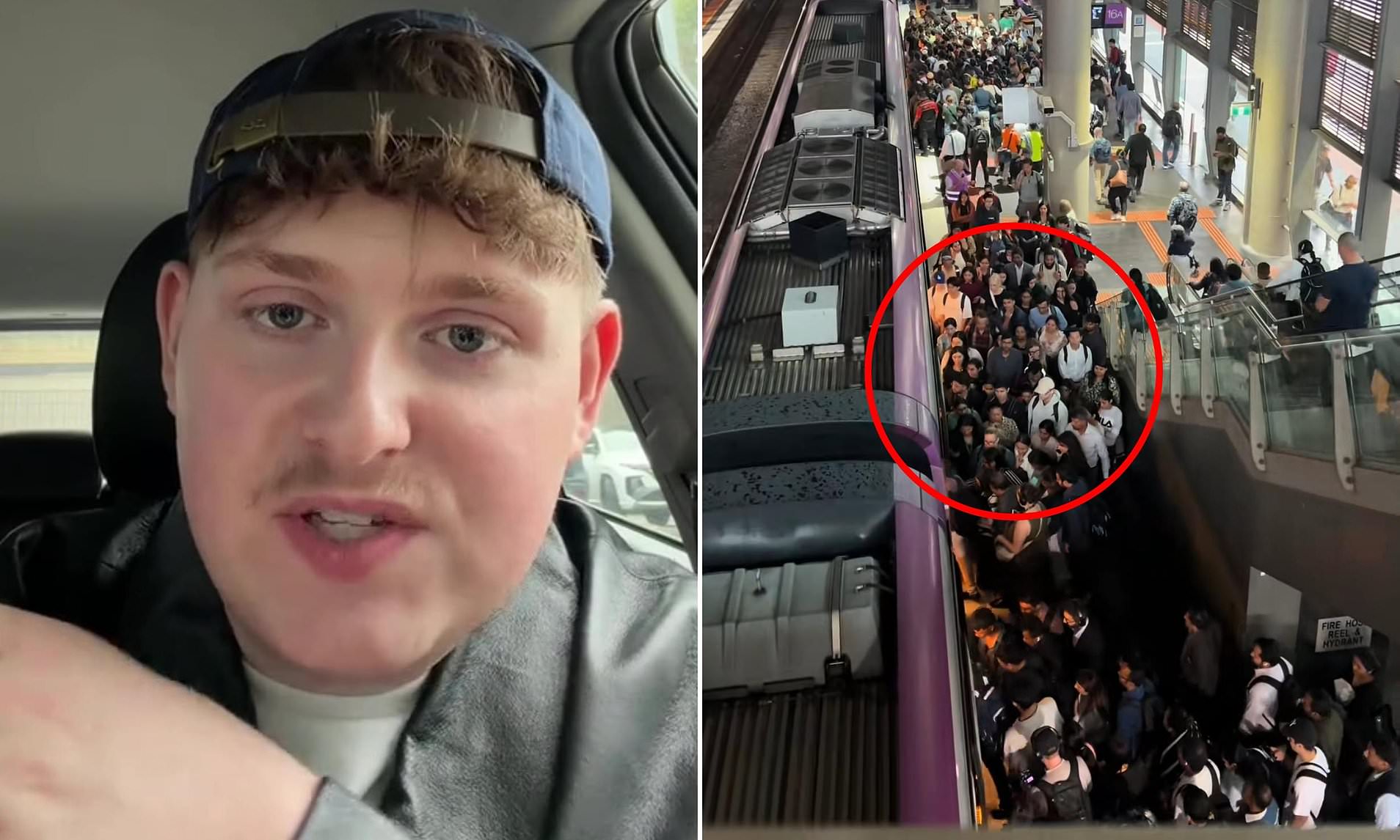 Aussies lose it as crowds swarm train stations after Albo issued plea ...