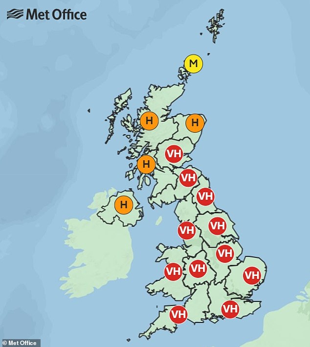 'Pollen bomb' warning as levels soar across the UK: Week-long red alert ...