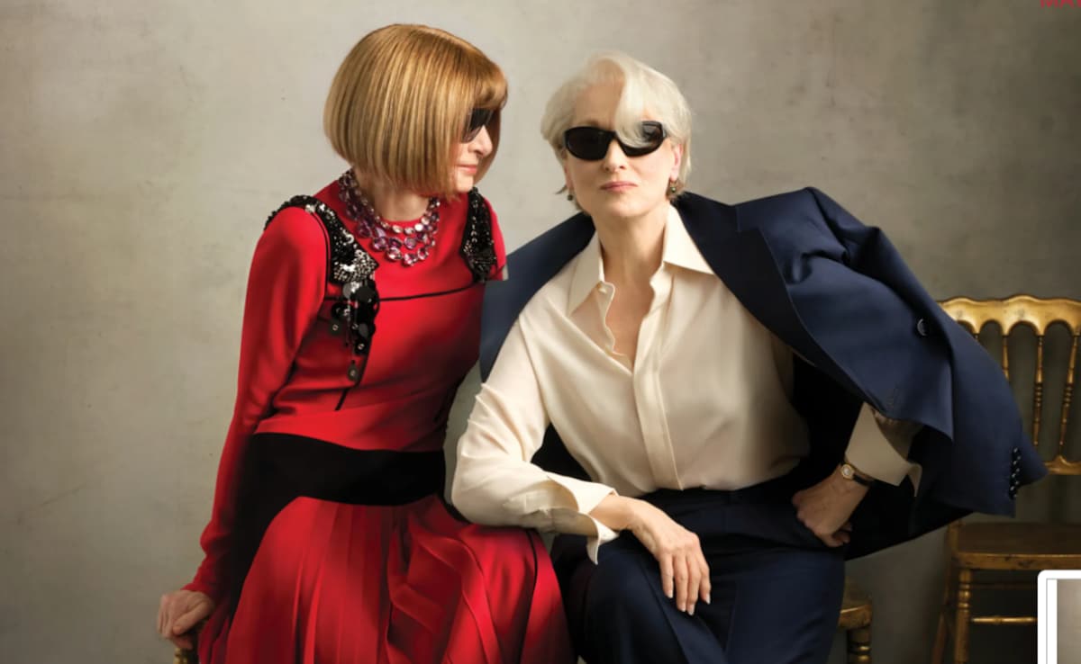 Anna Wintour meets Miranda Priestly on a once-ever Vogue cover. That's all
