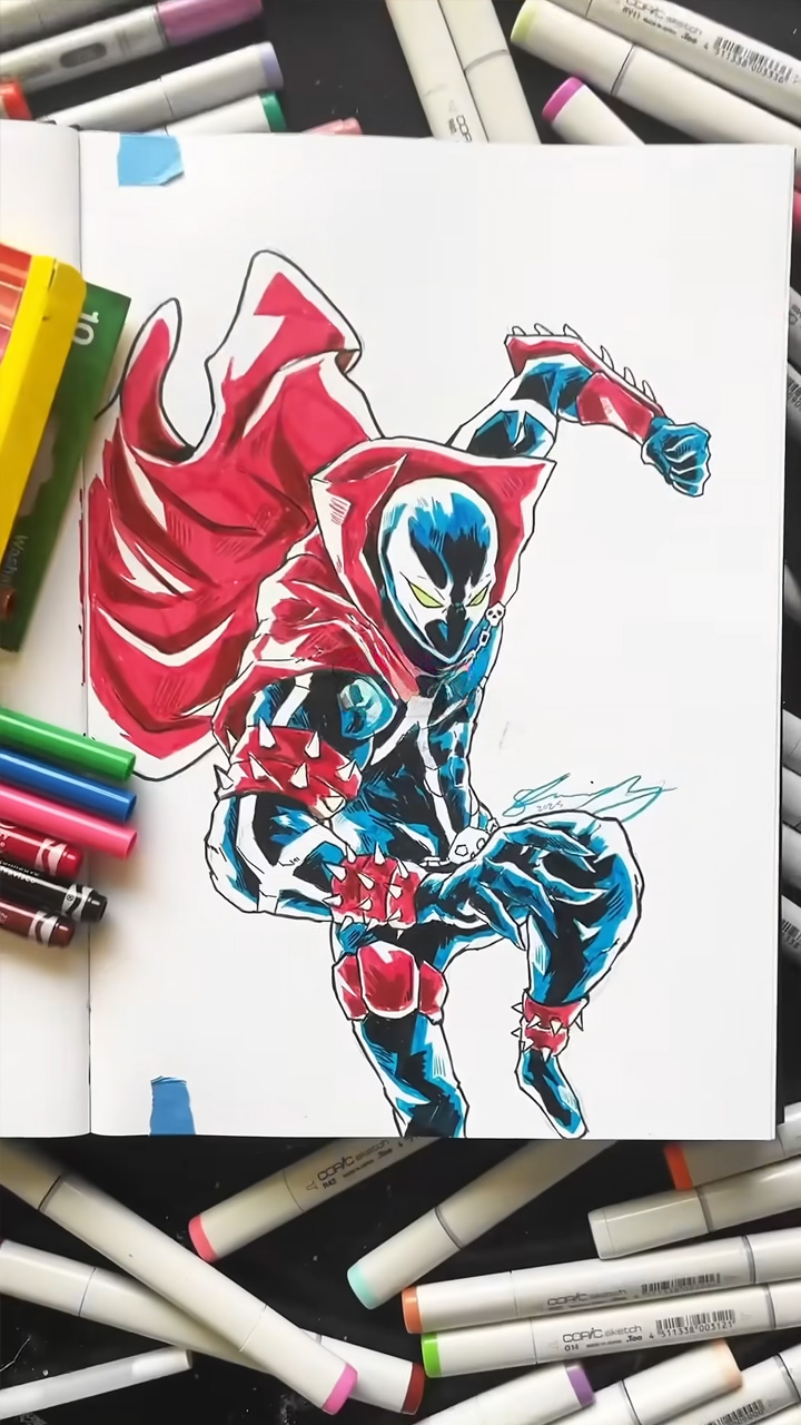 Creating drawings using budget-friendly markers