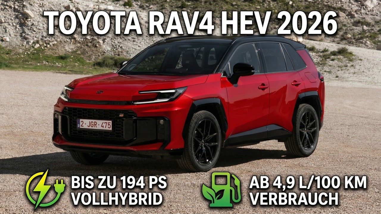 Toyota RAV4 HEV emotional red (2026) – neuer Hybrid-SUV im Detail