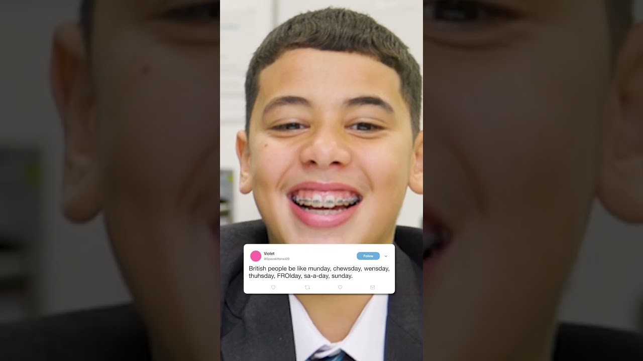 British schoolboys react to hilarious days of the week tweet!