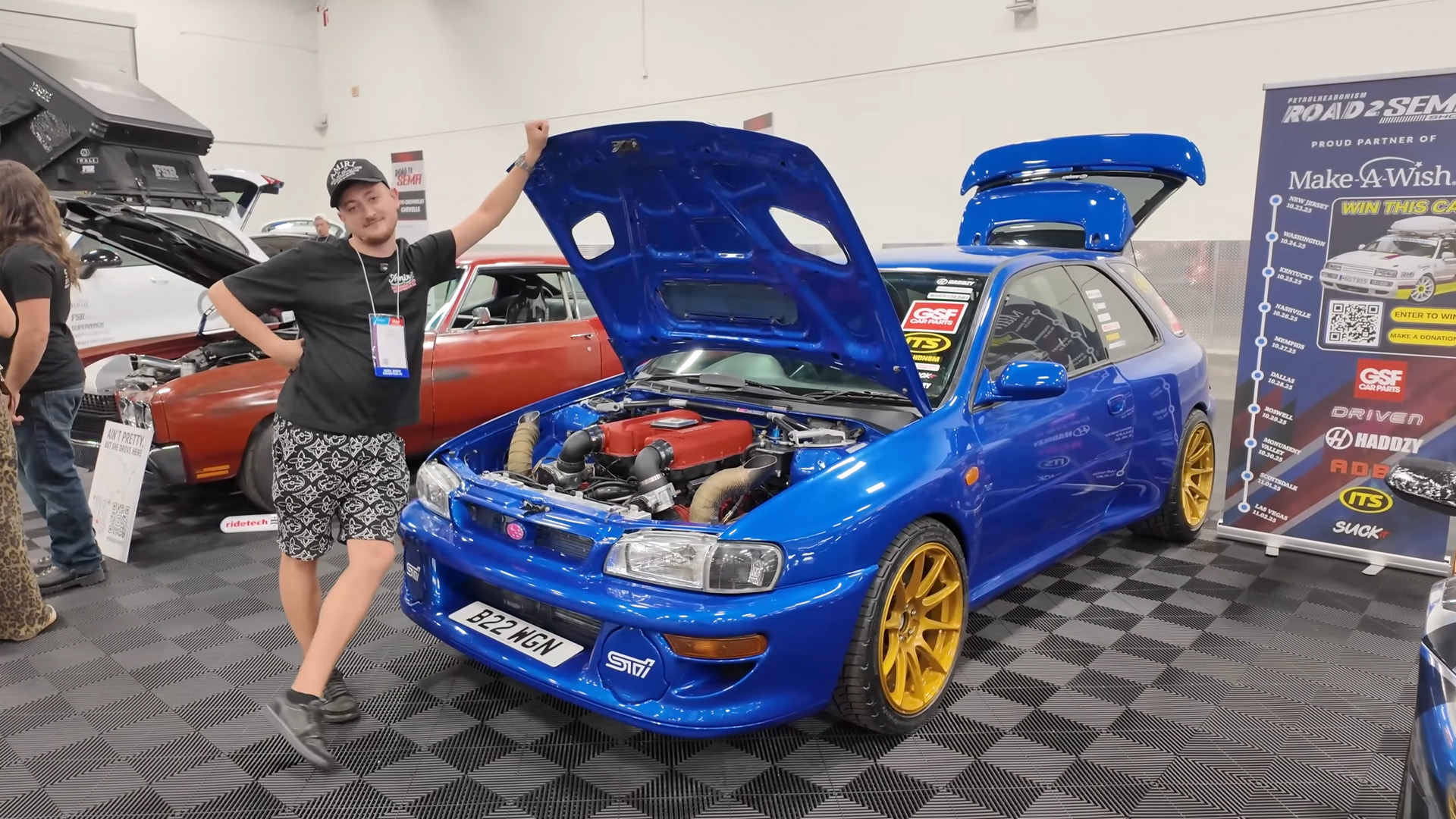 Breaking down a Subaru Impreza with a Ferrari engine swap