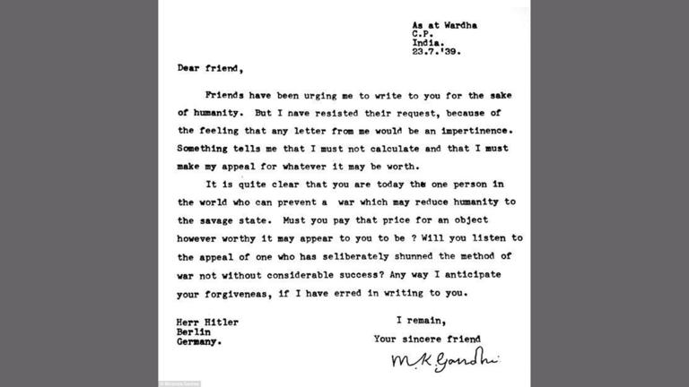 Were Mahatma Gandhi and Adolf Hitler 'friends'? Viral letter from 1939 ...