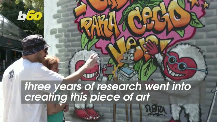 Graffiti for the visually impaired is a sight to see!