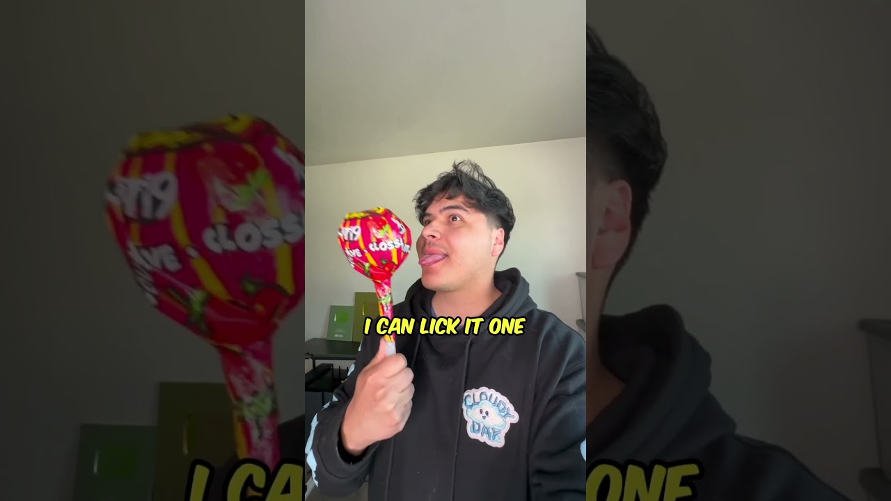 Licking the world’s largest lollipop live