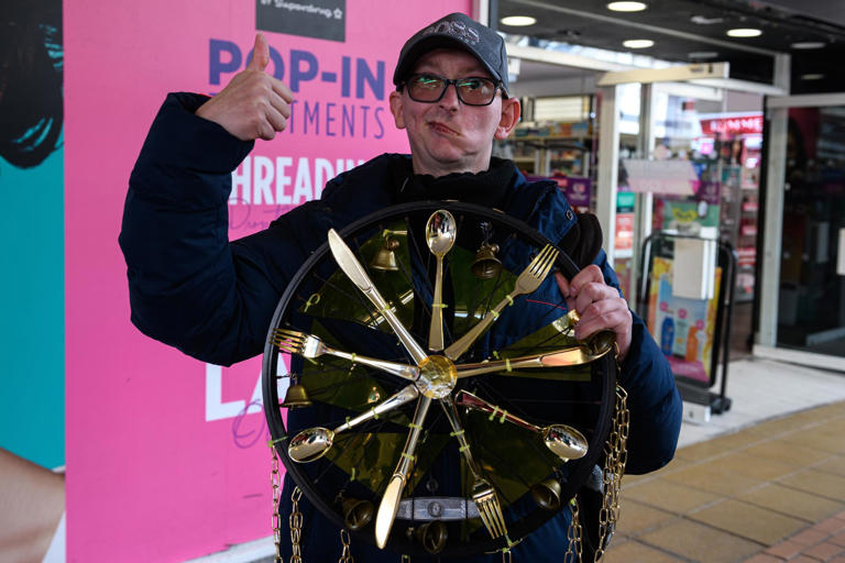 15 photos as Burnley's Charter Walk unveils art installation showing ...