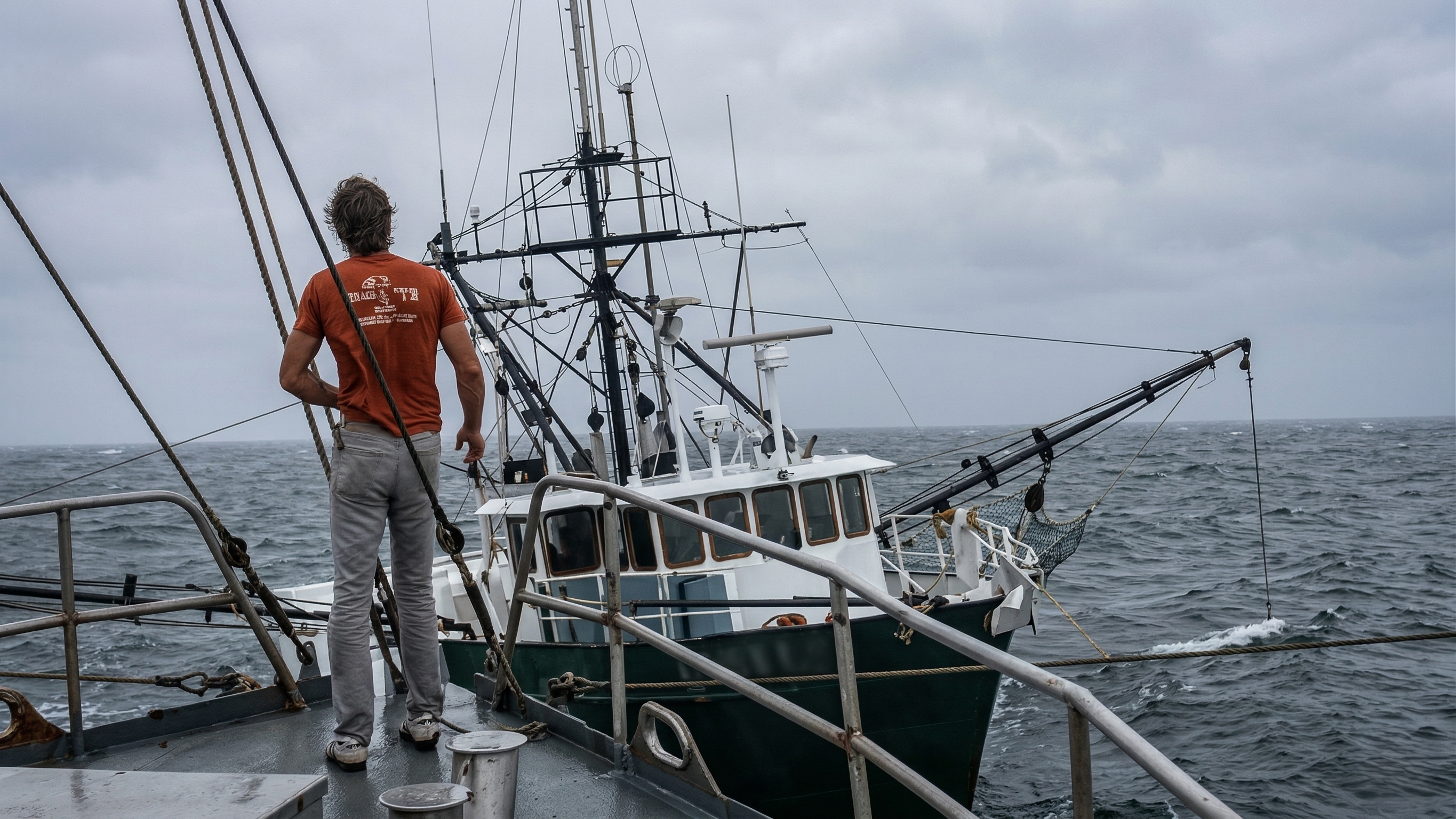 Watch a boat enter a 100 year storm then get erased at sea