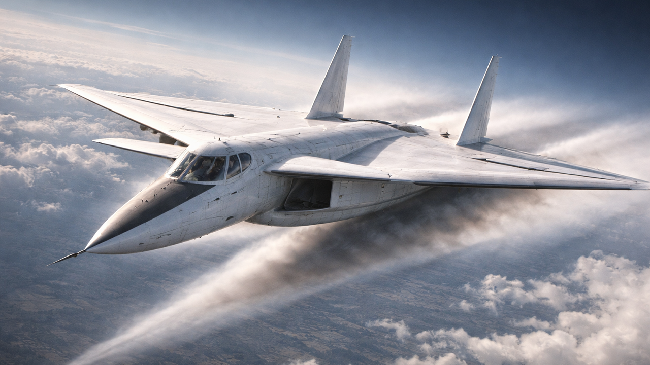 Why the US built a bomber that rode its own shockwaves