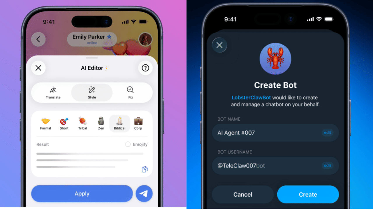 Telegram update adds AI editor, smarter polls and new media sharing ...