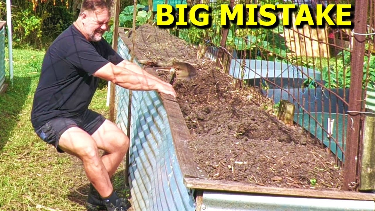 How I saved my leaning raised garden bed! Reinforcing with rot-proof posts