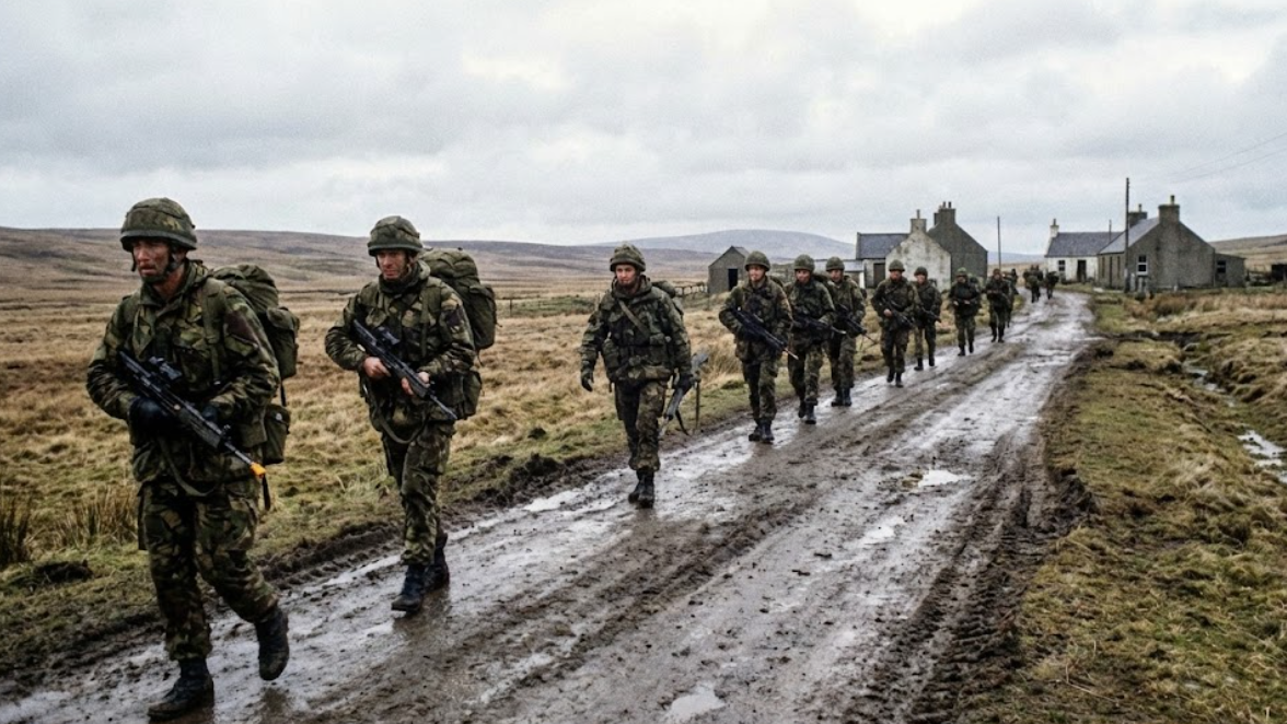 Outnumbered 3 to 1 – 2 Para marched into Goose Green anyway