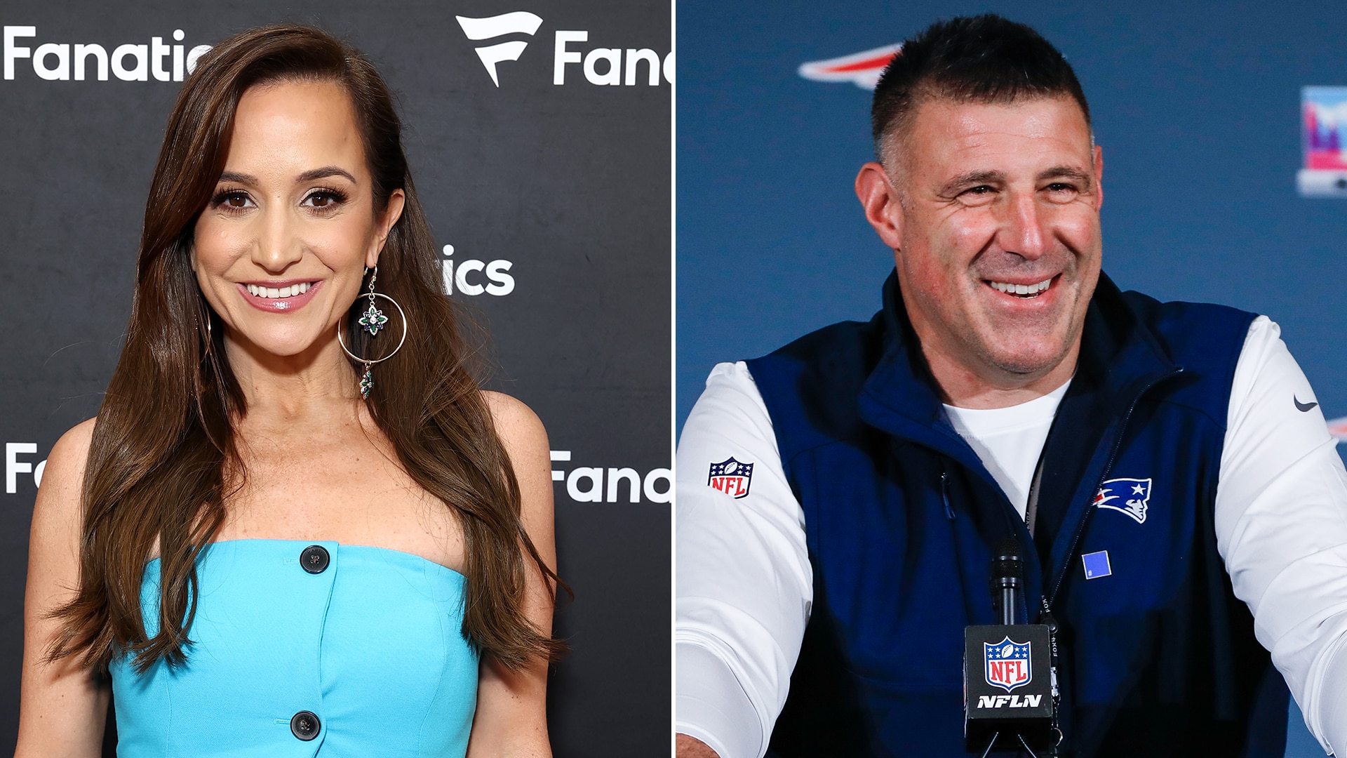 NFL coach Mike Vrabel & reporter Dianna Russini, both married, speak ...