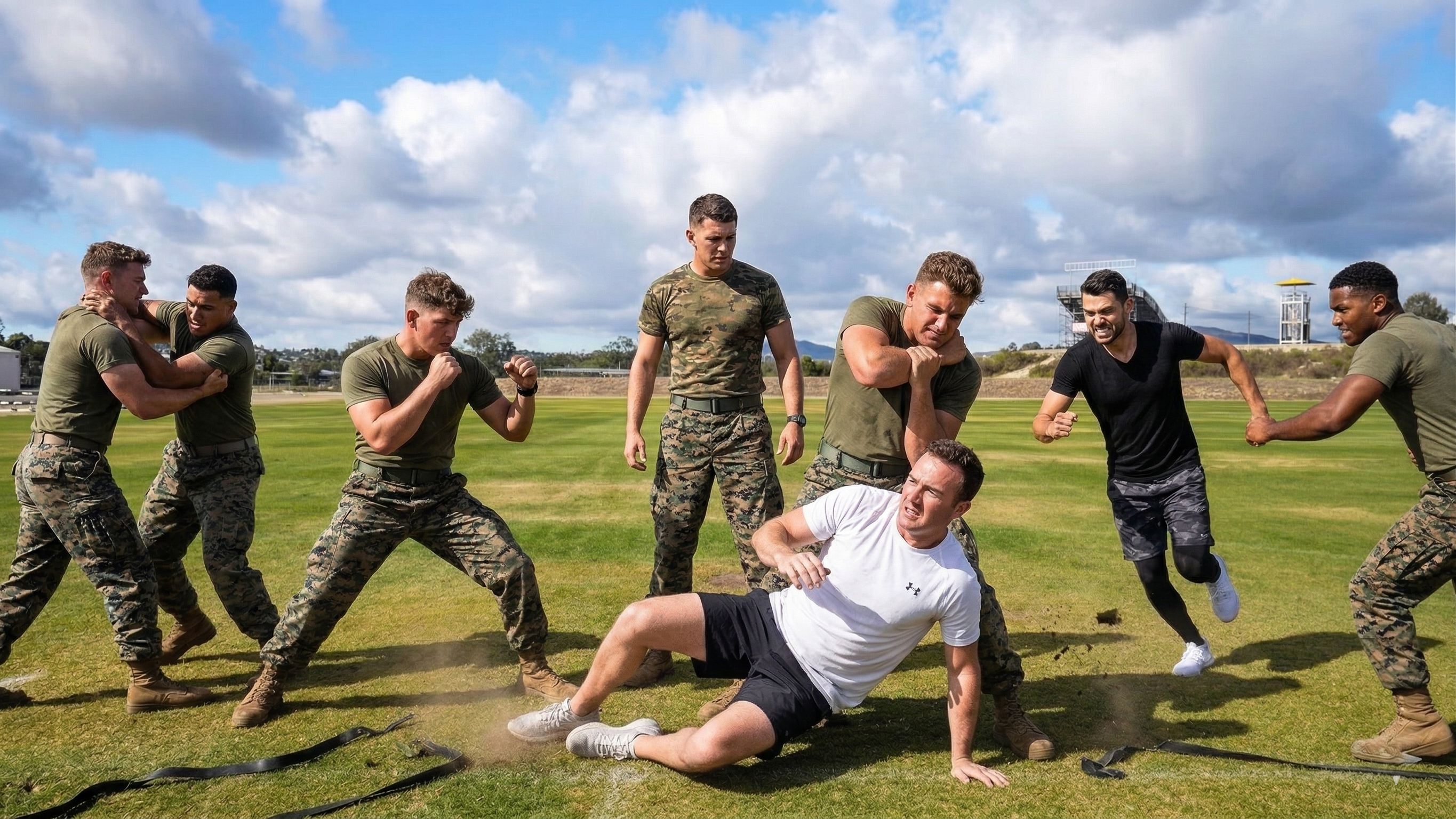 Watch what happens when US Marines face fitness influencers