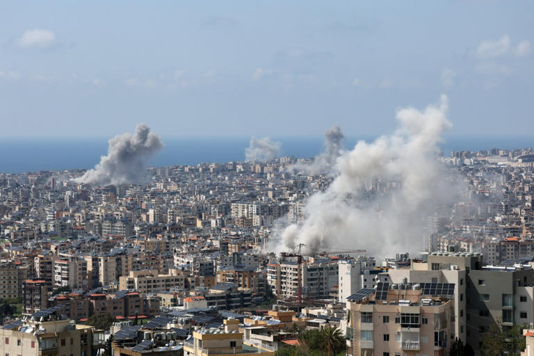 Scenes of devastation after Israel bombs Lebanon 100 times in 10 minutes
