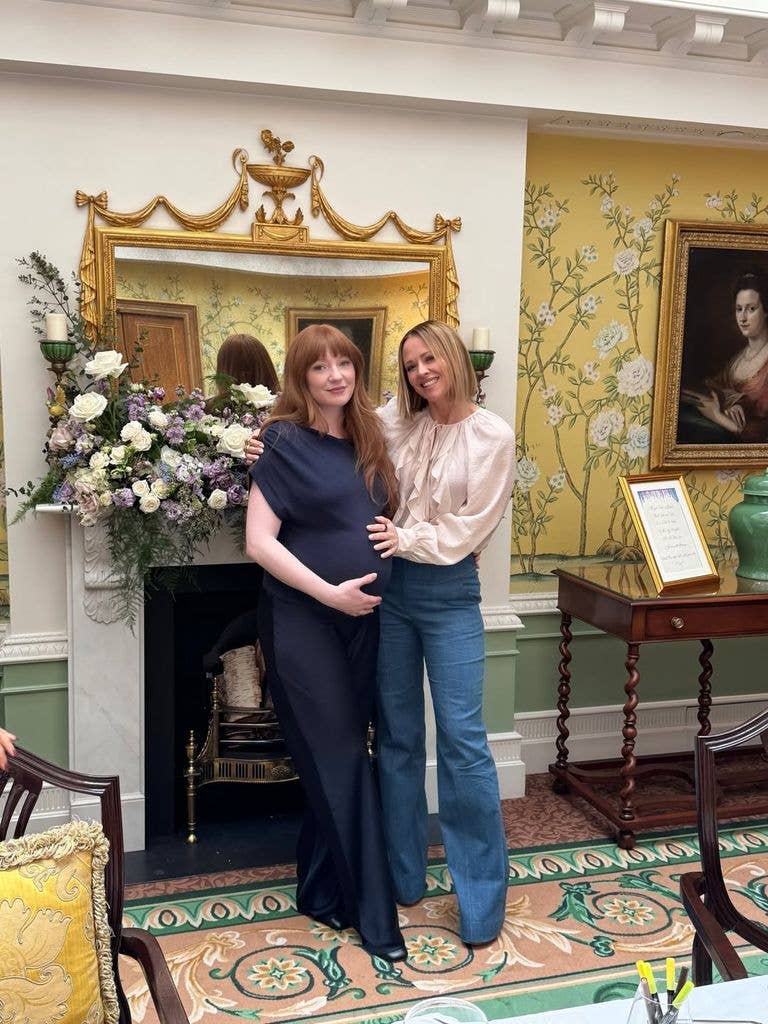Cheryl resurfaces for first time in 6 months months at surprise baby shower