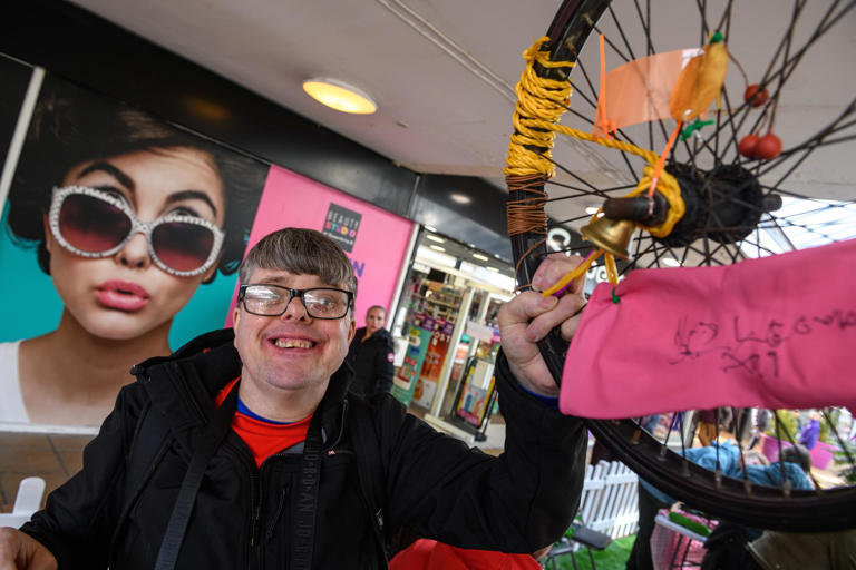 15 photos as Burnley's Charter Walk unveils art installation showing ...