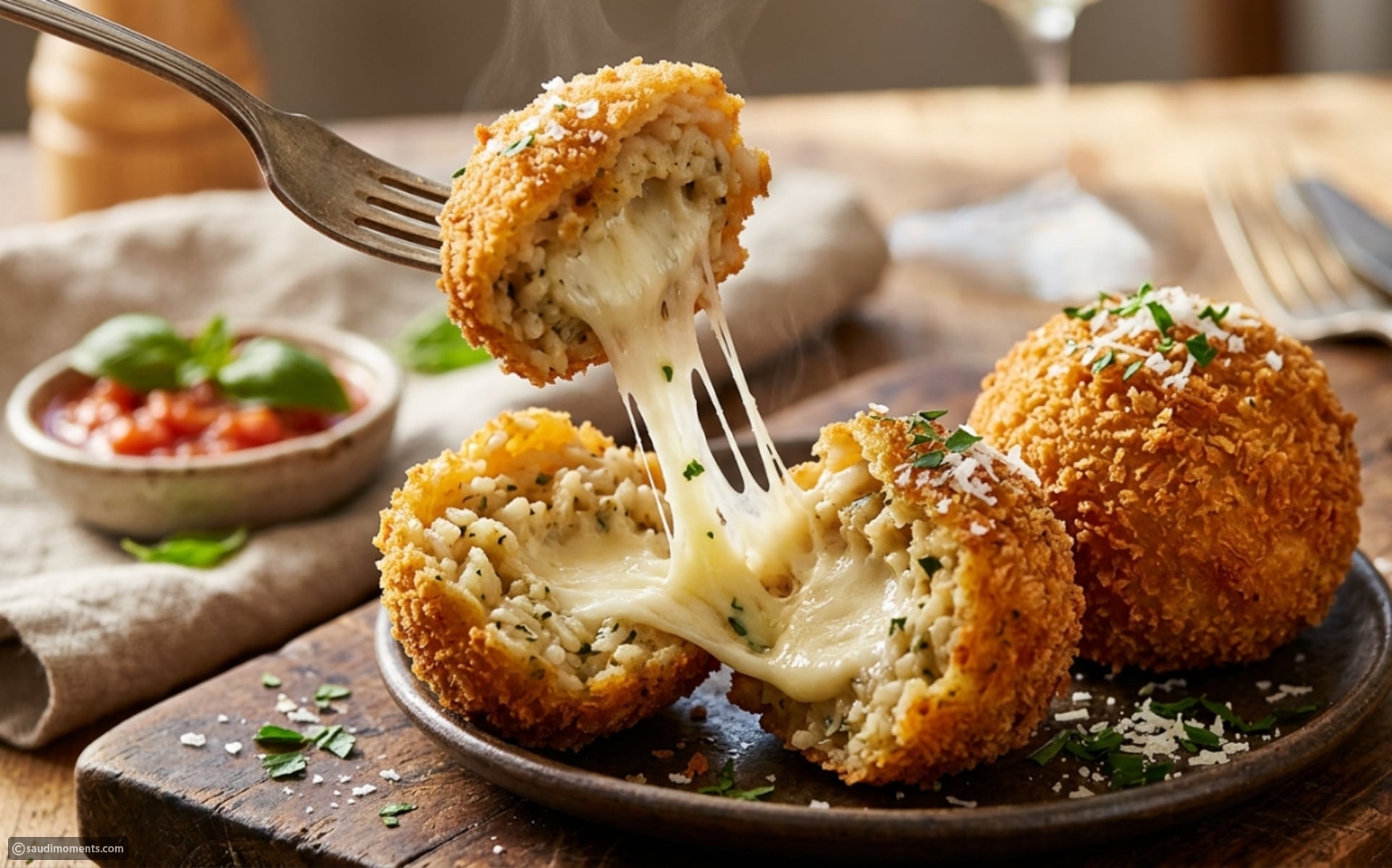When I have leftover rice, I make these! Easy and delicious!