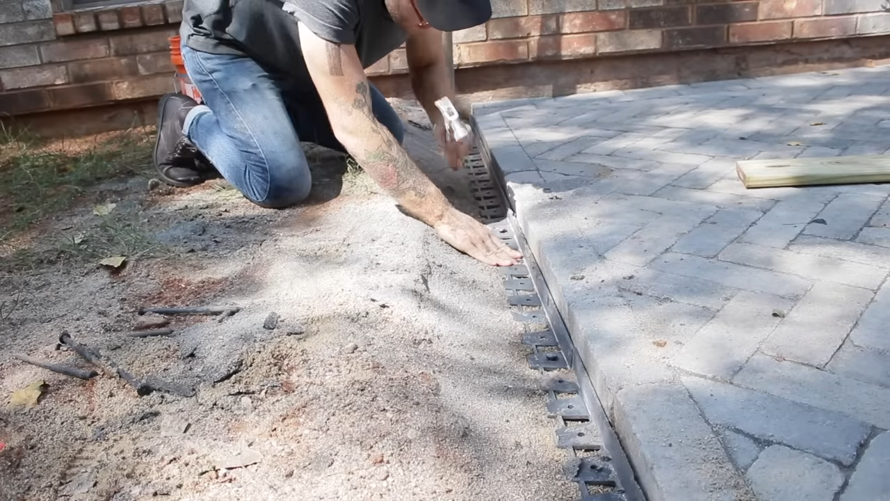 I built this patio pattern… my neighbor watched everything