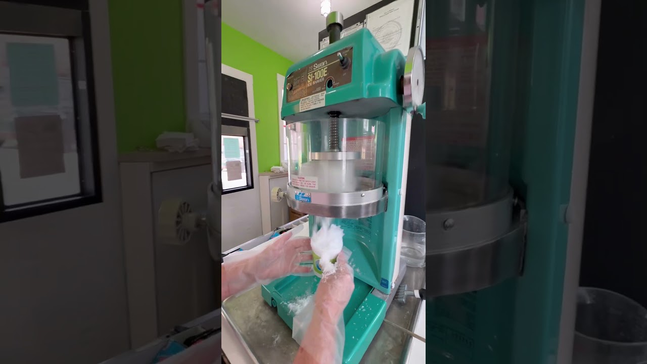 Discovering the best snow cone by air!