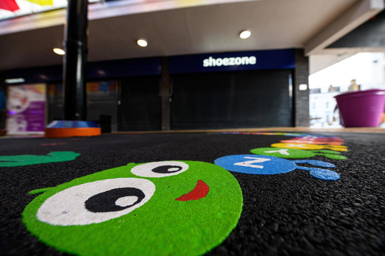 15 photos as Burnley's Charter Walk unveils art installation showing ...