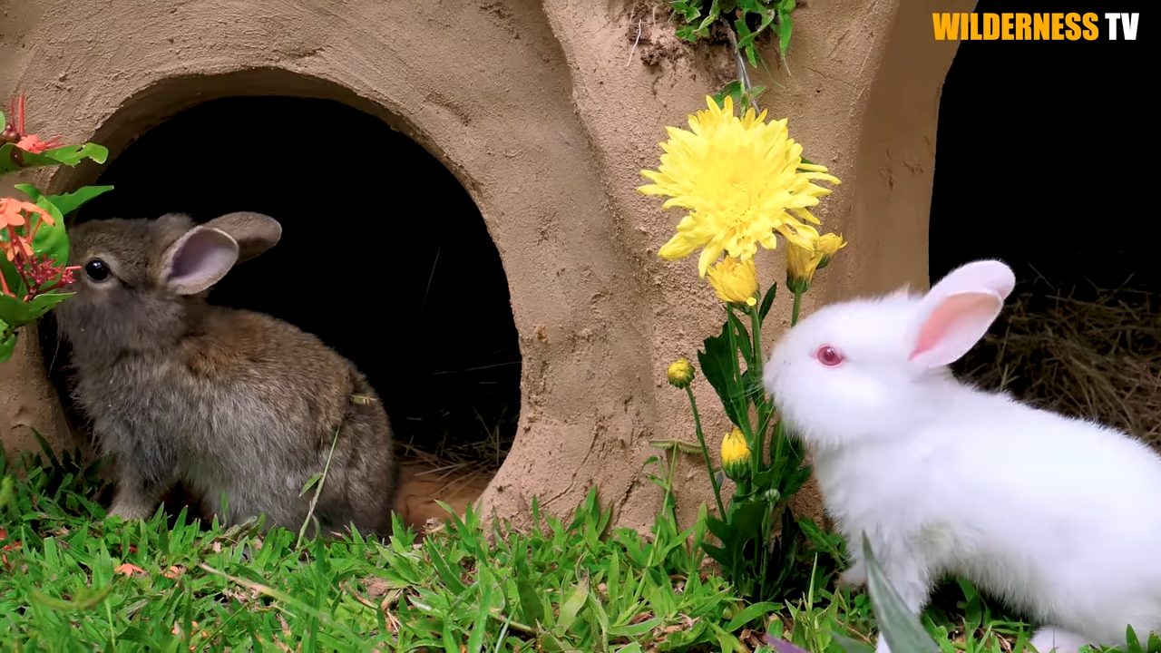 Cold and Terrified Rabbit Saved from a Meat Serve Place, Then They ...