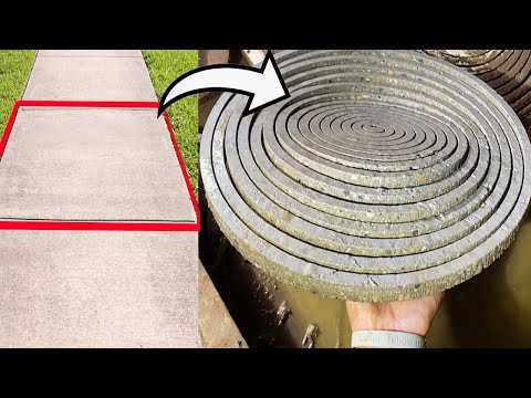 Making a unique concrete slinky