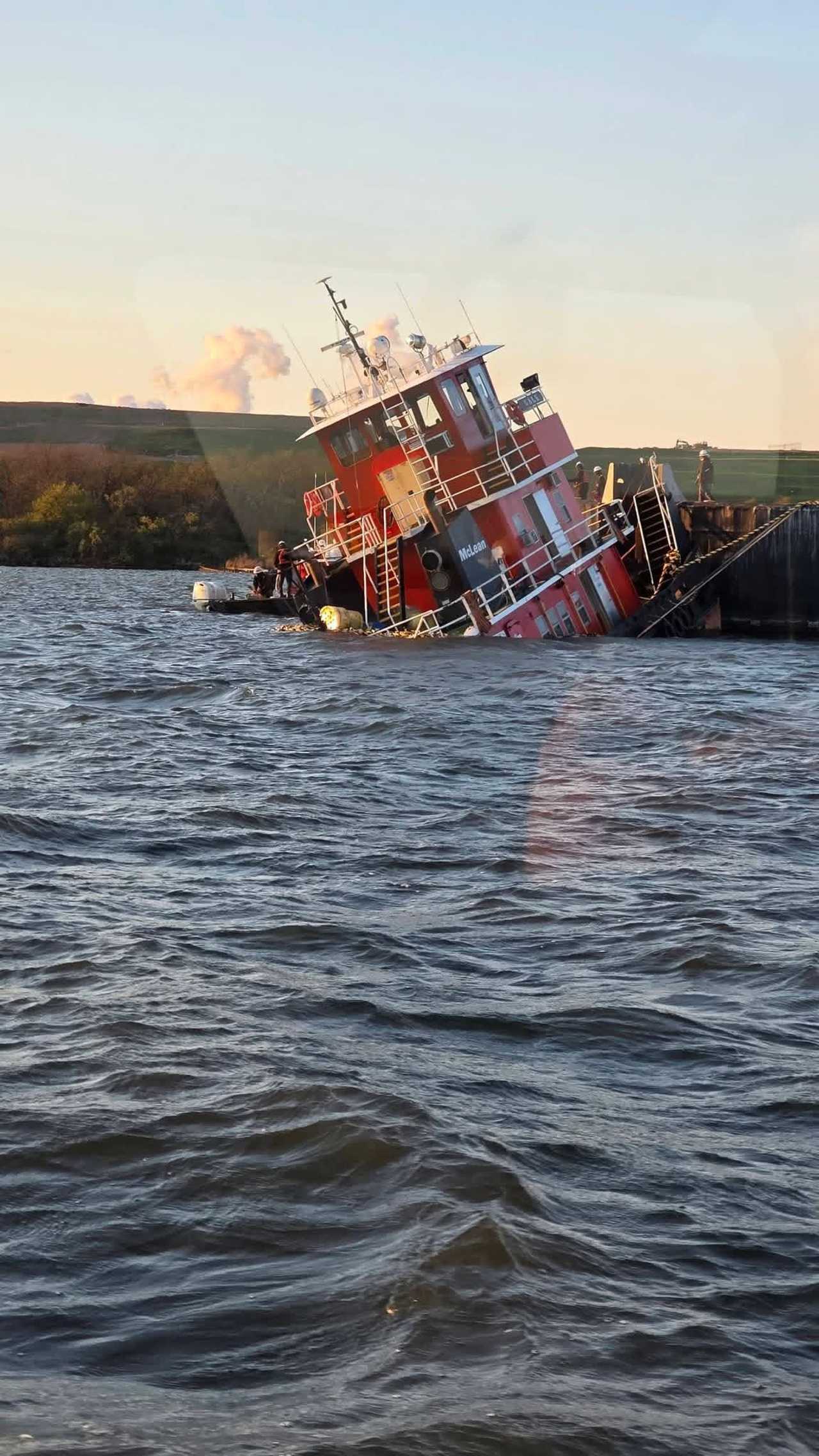 Tugboat sinks in Maryland waters after striking object, crew escapes ...