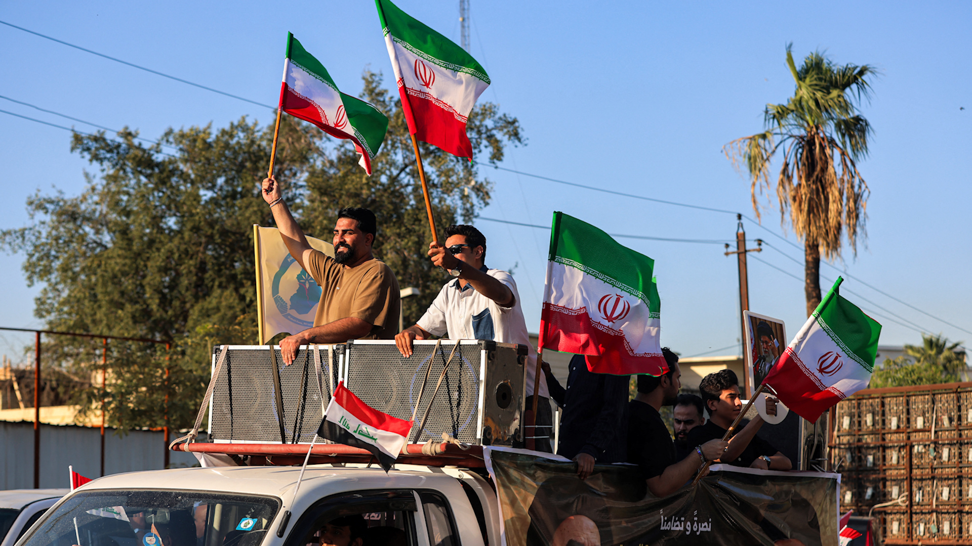 Crowds in Iran and Iraq celebrate 'victory' over US