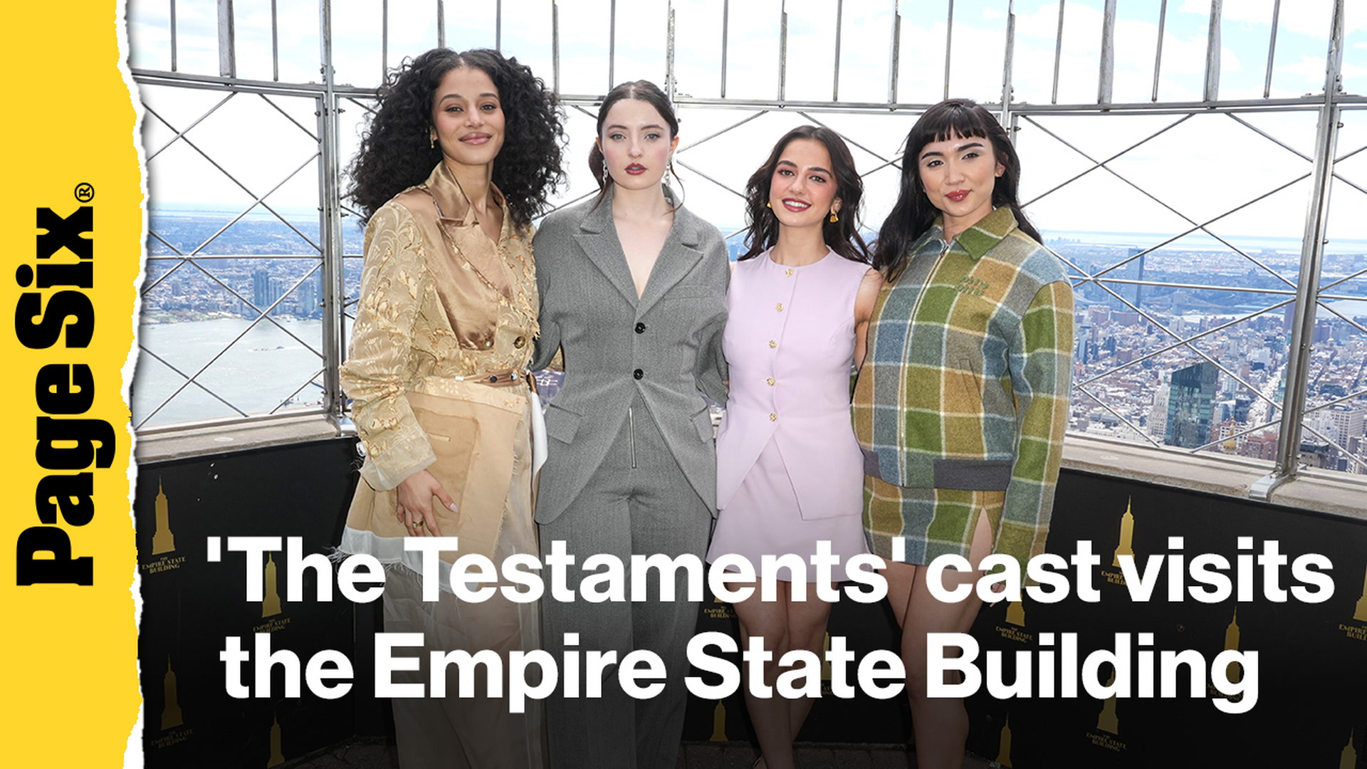 'The Testaments' cast visits the Empire State Building: Chase Infiniti ...