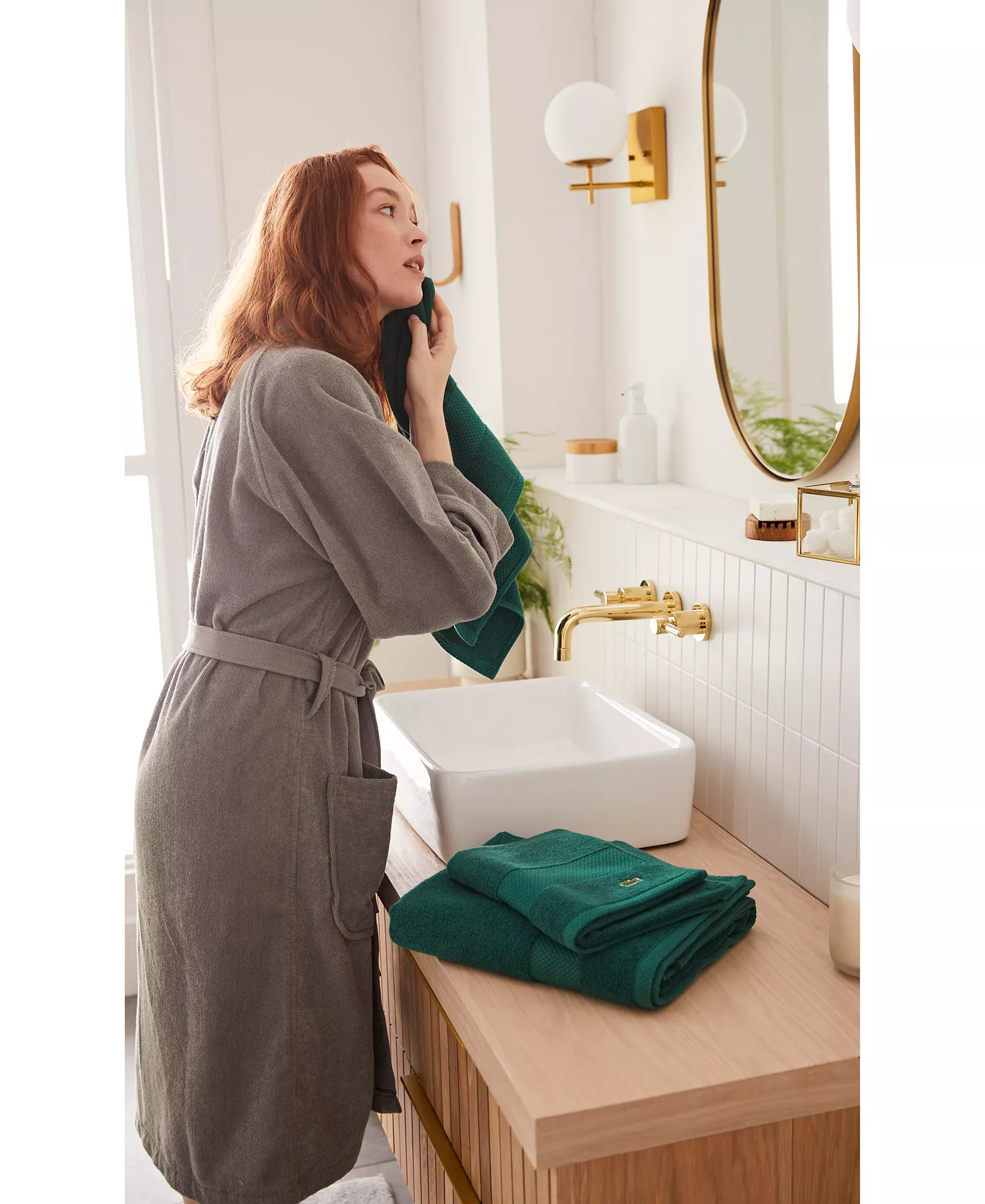 Macy’s Lacoste bath robe sale drops this cotton robe to $35