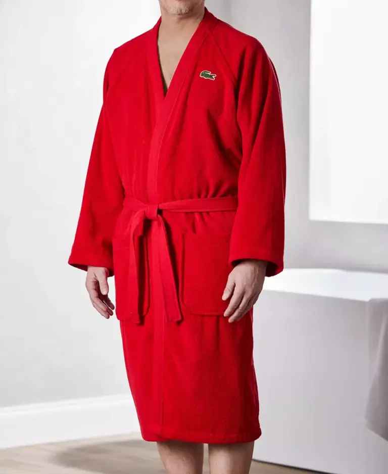 Macy’s Lacoste bath robe sale drops this cotton robe to $35